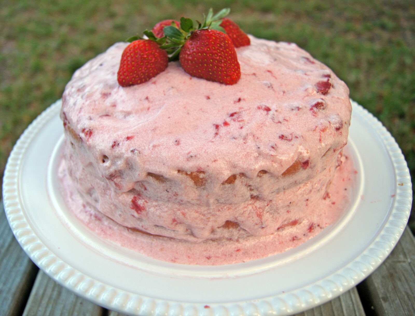 Un regalo de San Valentín: simplemente fabuloso pastel de fresas de Florida